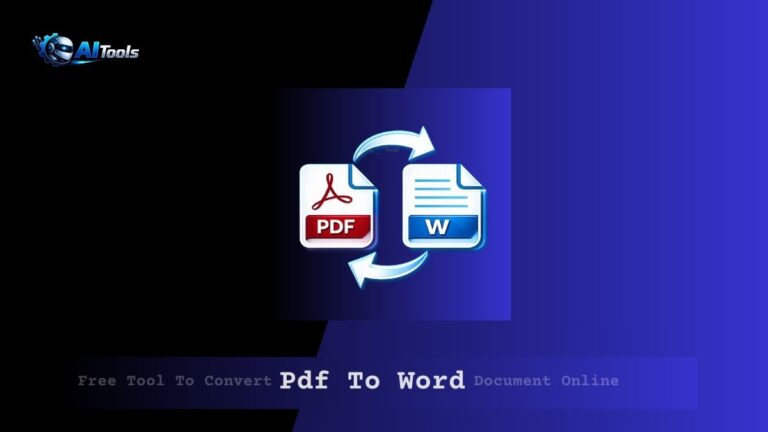 Free Tool To Convert Pdf To Word Document Online AI Tools Free Tool To Convert Pdf To Word Document Online AI Tools